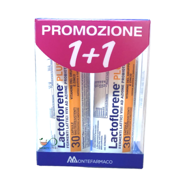 Lactoflorene Plus Bi-pack 30 +30 capsule (SCAD.08/2025) Integratore a Base di Fermenti lattici